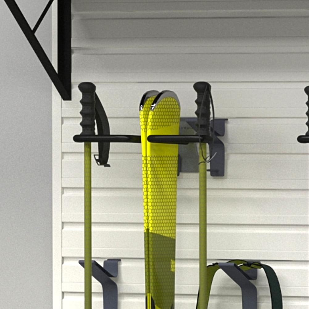 17 Piece Slatwall Panel, Heavy Duty Shelf, Sports Hook Storage Set ...